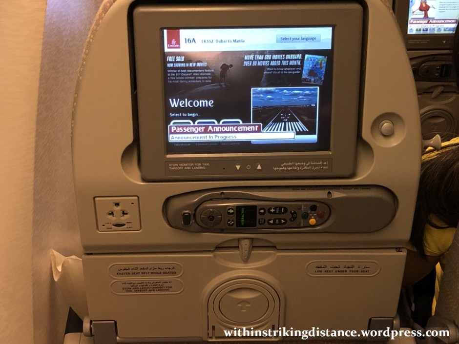 Flight Report: DXB-MNL on Emirates Flight EK 332 (04 April 2019 ...