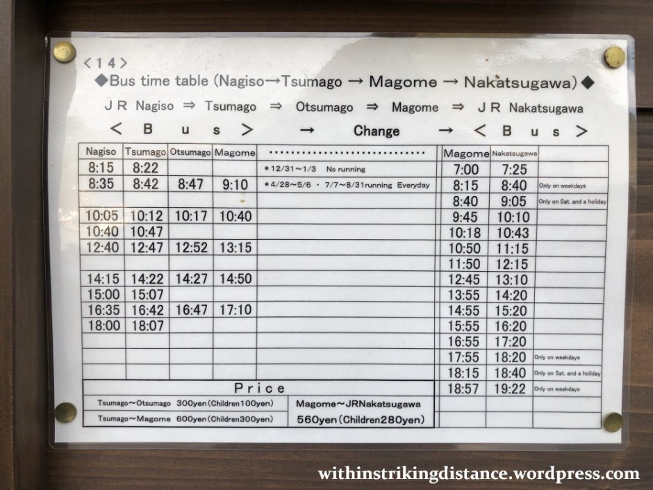 Rail-Bus Report: Travelling to and around the Kiso Valley from Nagoya ...