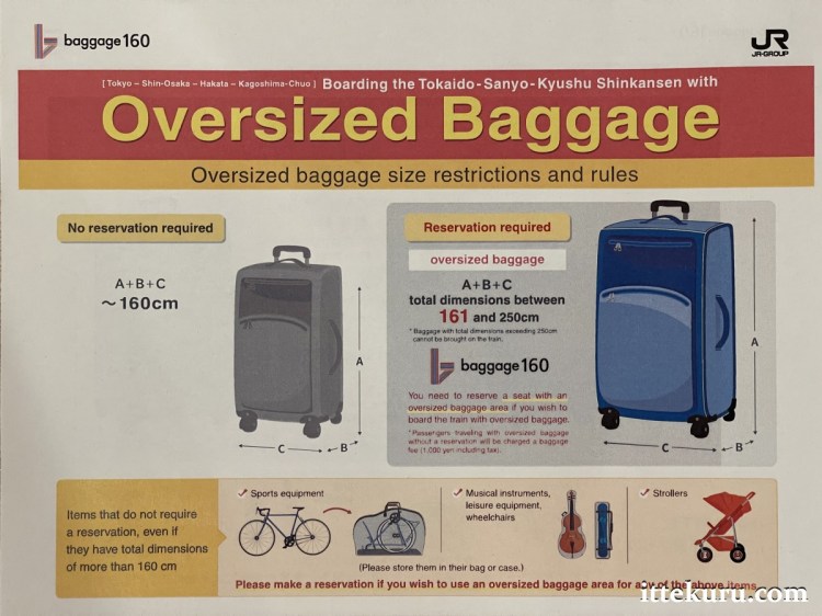 Oversized baggage on the Tōkaidō, San’yō, and Kyūshū Shinkansen: A ...